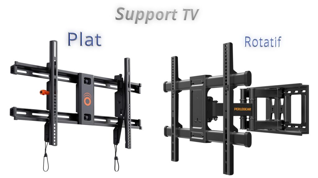 fixer une TV au mur avec un support mural TV 2 méthodes